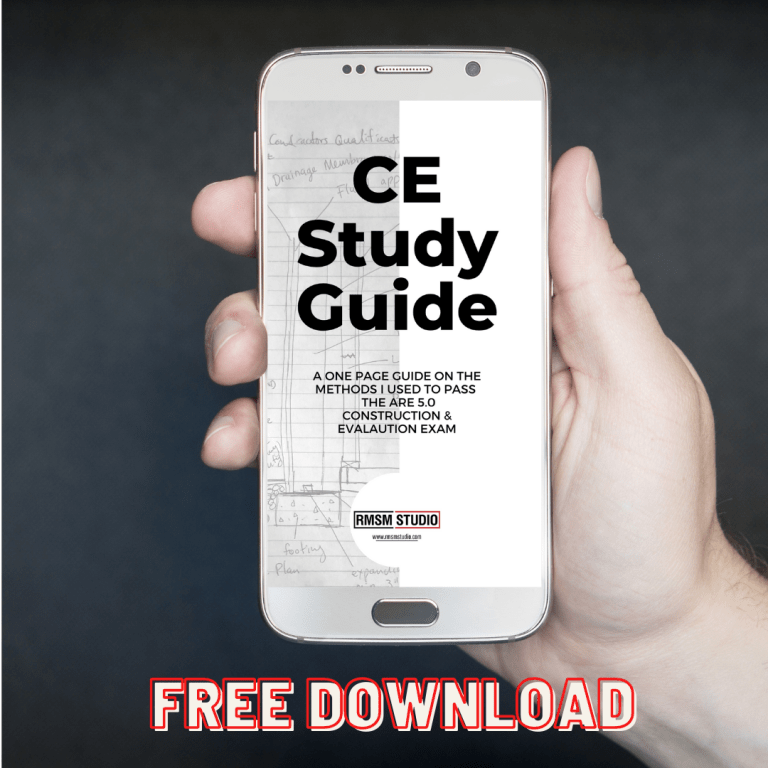 CE Pass ARE 5.0 – Study Materials and Methods – RMSM Studio